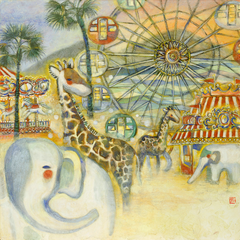 Mindscapes in Verse: Hongbao's Mineral Pigment Paintings Exhibition - 广东美术馆